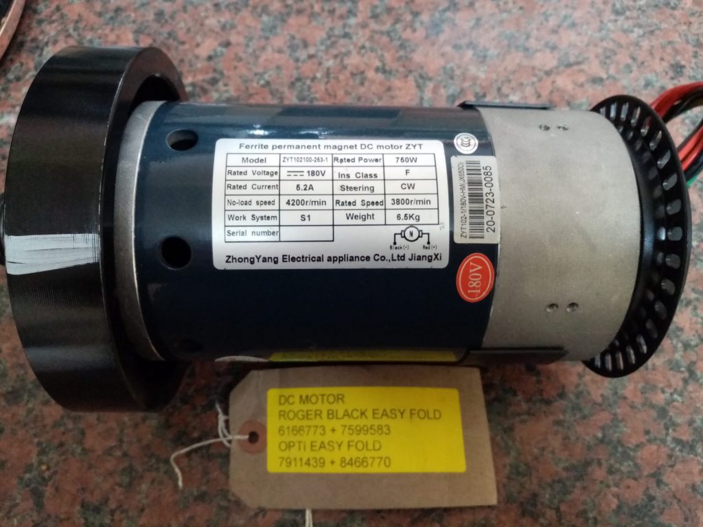 ROGER BLACK TREADMILL MOTOR OPTI EASY FOLD 61666773+ 7599583 OPTI EASY ...